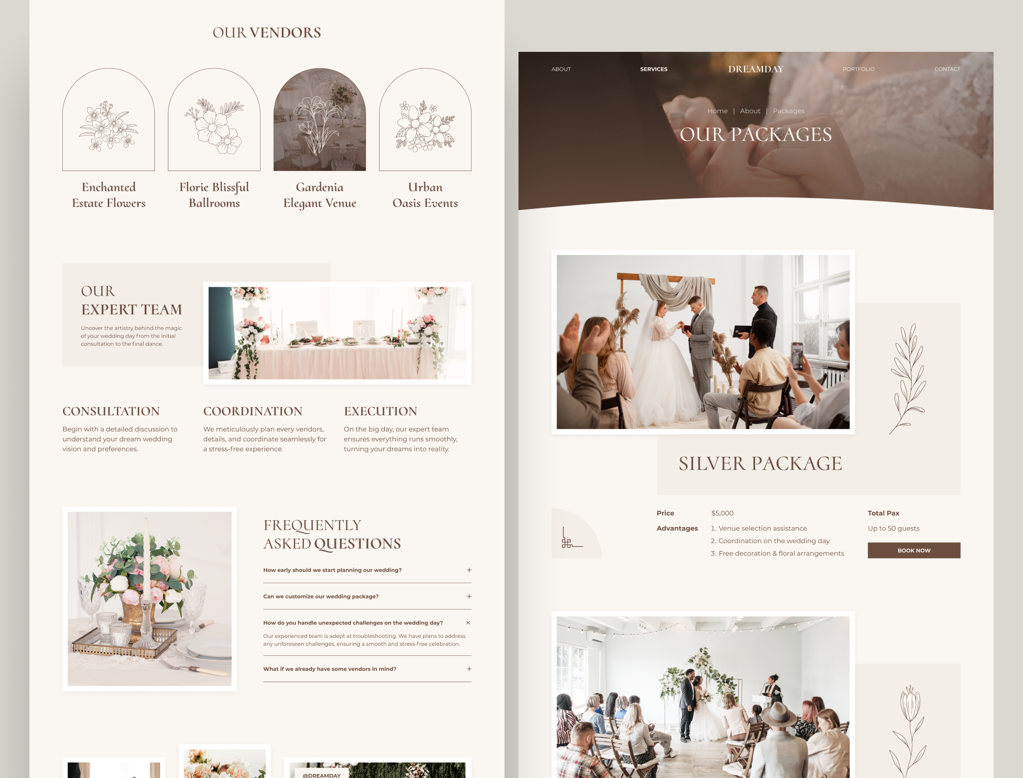 DreamDay - Wedding Planner Landing Page Figma Template by Ahmad S ...