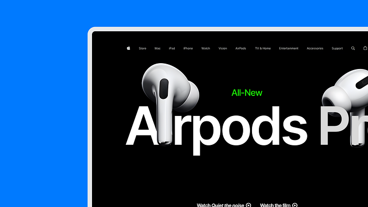 Apple’s Airpods Landing Page Redesign by Joseph on Dribbble
