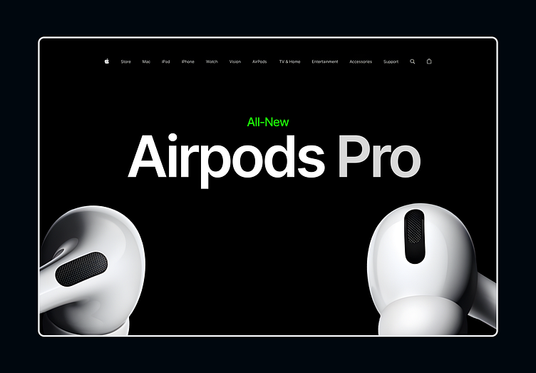 Apple’s Airpods Landing Page Redesign by Joseph on Dribbble