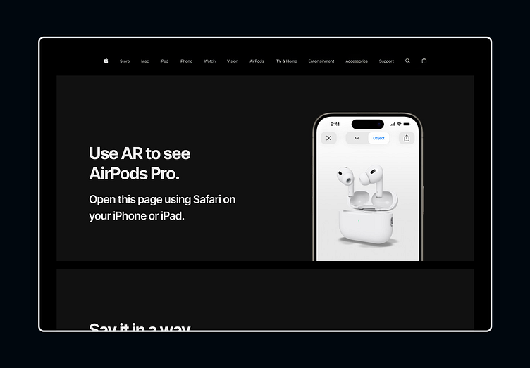 Apple’s Airpods Landing Page Redesign by Joseph on Dribbble