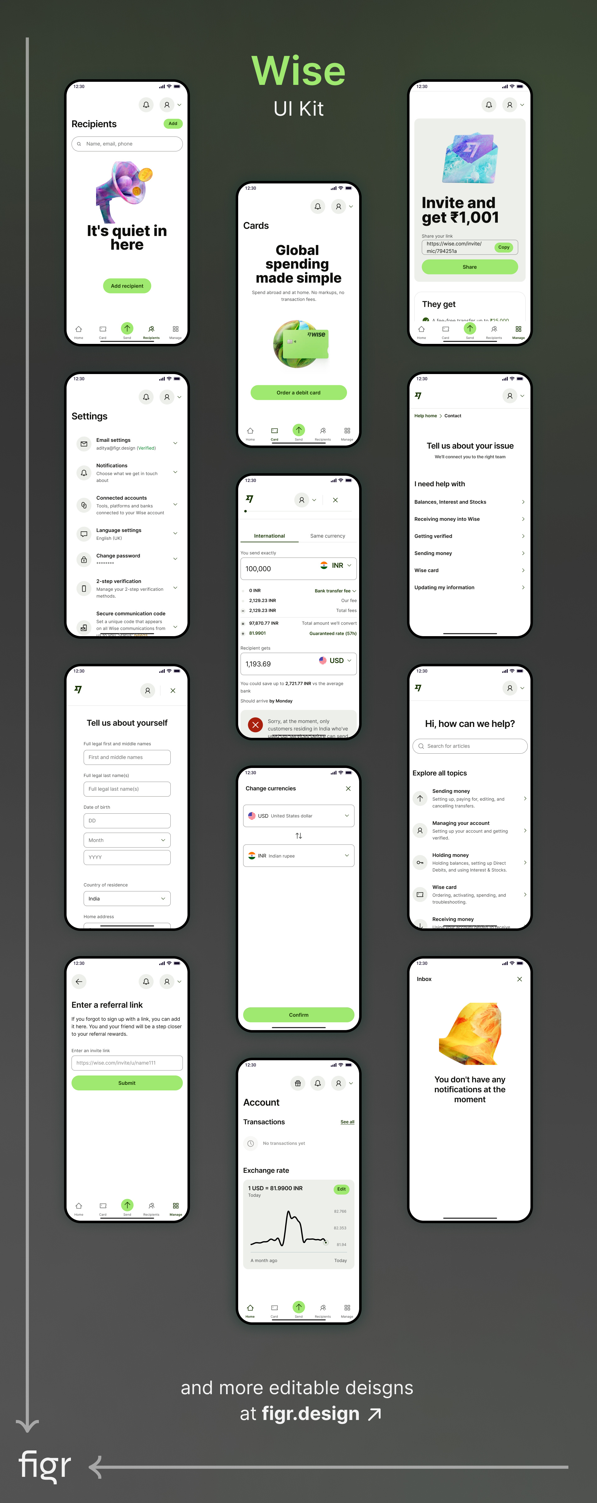 Make Wise UI your own by Figr Design on Dribbble