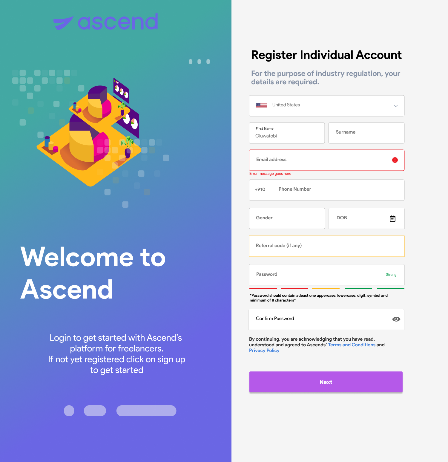 Ascend Dashboard by Karthick Gopal on Dribbble