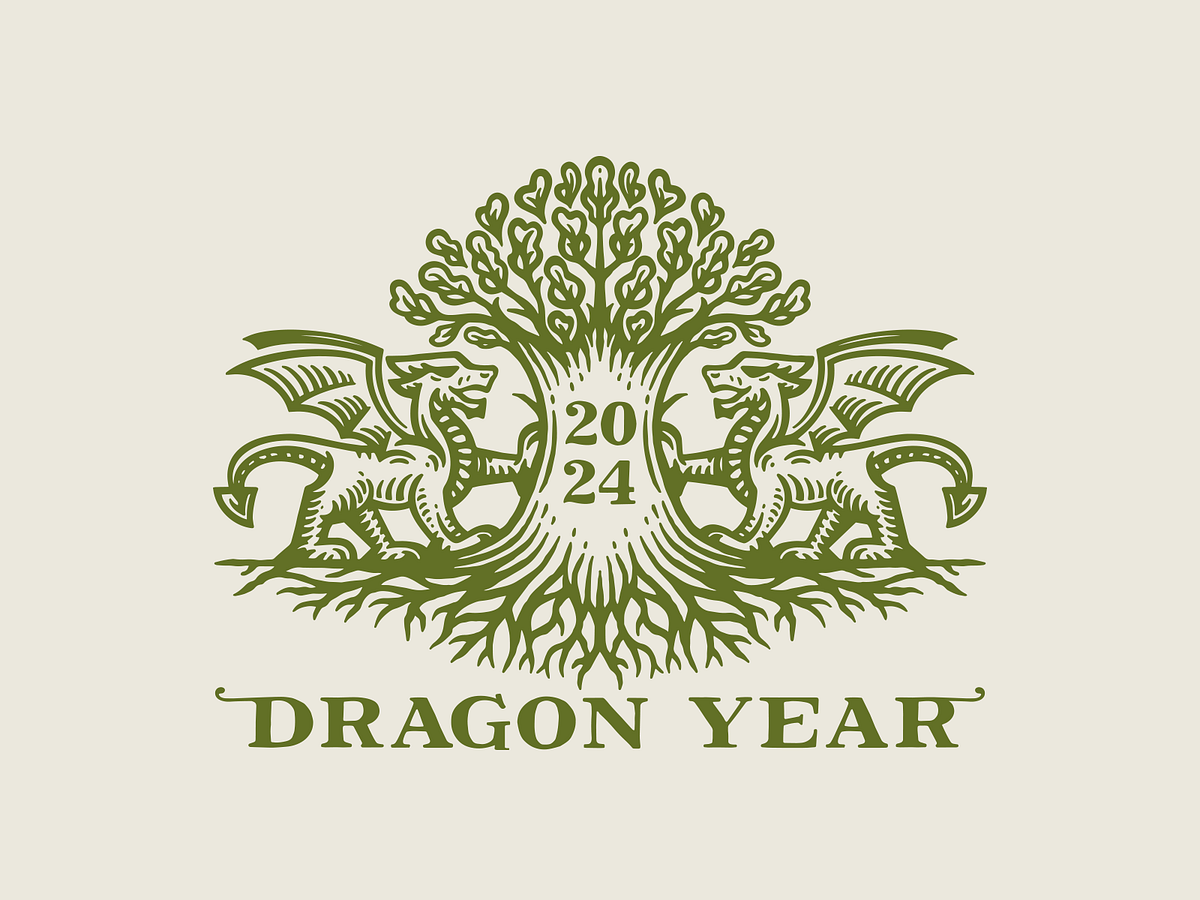 Dragon year! by Darina Darvin on Dribbble
