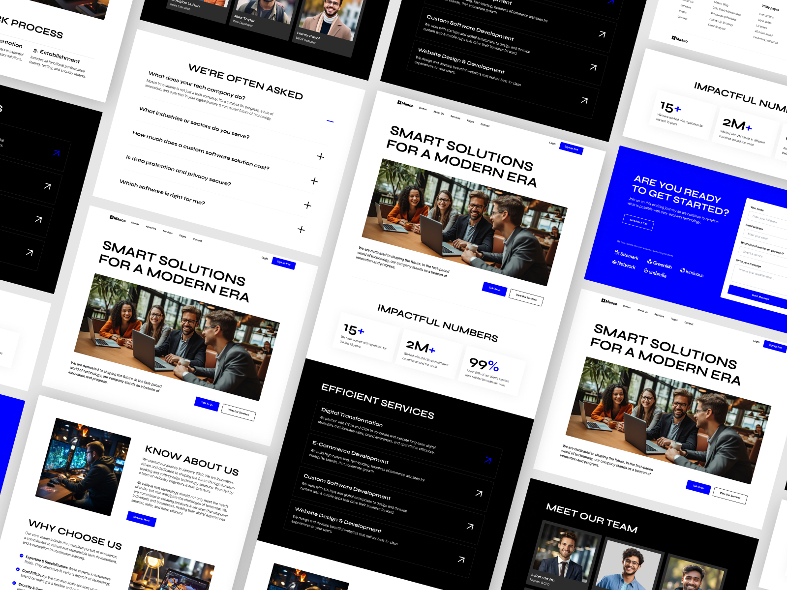 Masco IT Solutions Website Design by Faria Hossain on Dribbble