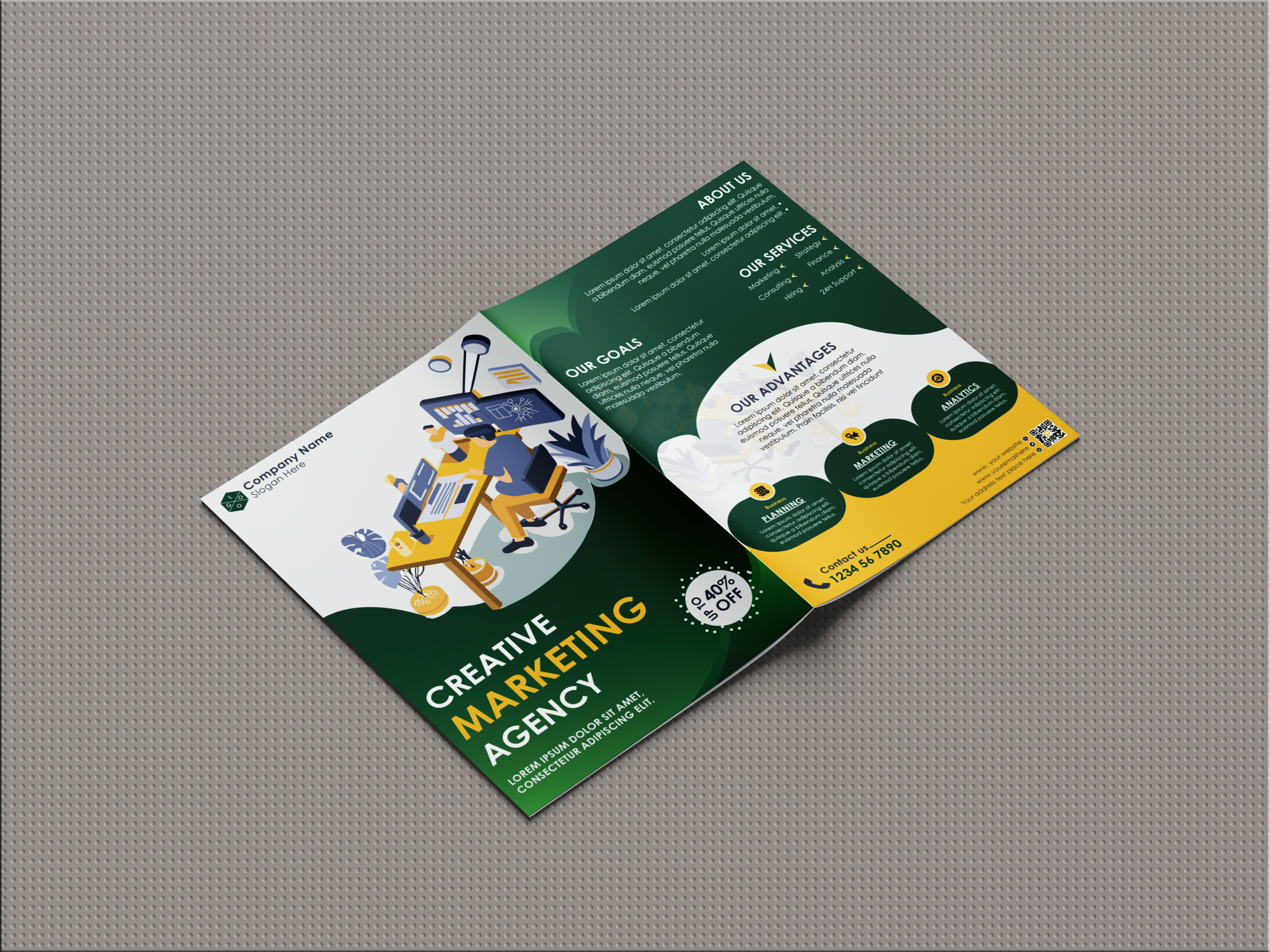 Double Side Corporate Flyer Design by Mohammed Delwar Hussain on Dribbble