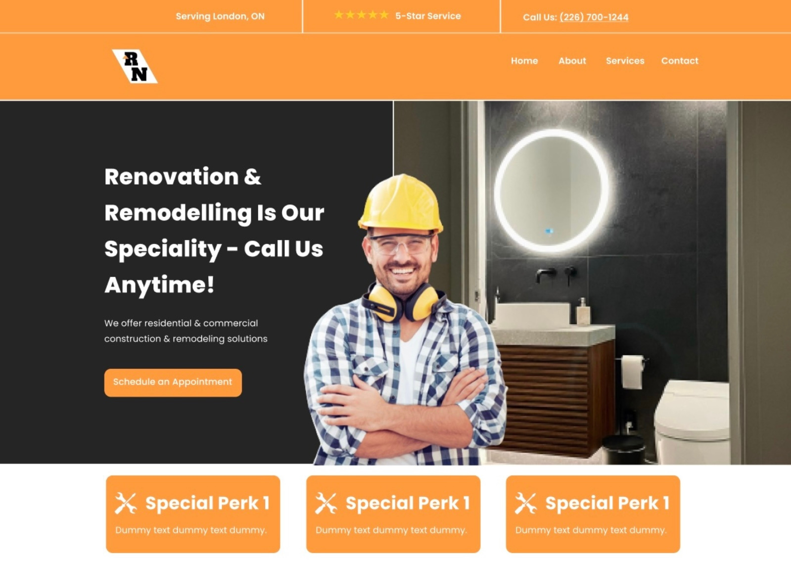Renovation/Remodelling High Converting Website Homepage Design by Kian ...