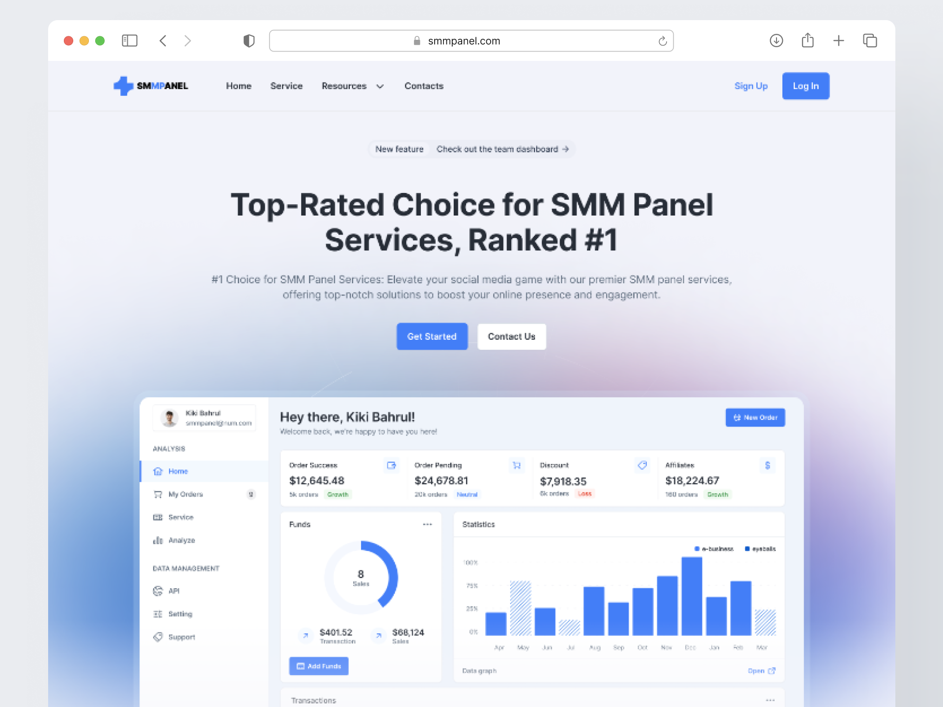 SMM Panel Landing Page by Asril Mochammad on Dribbble