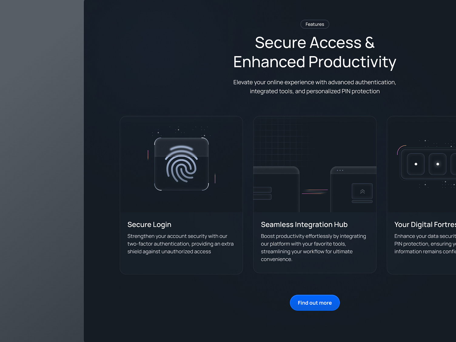 Features section website UI Design - Beyond UI by Beyond UI on Dribbble