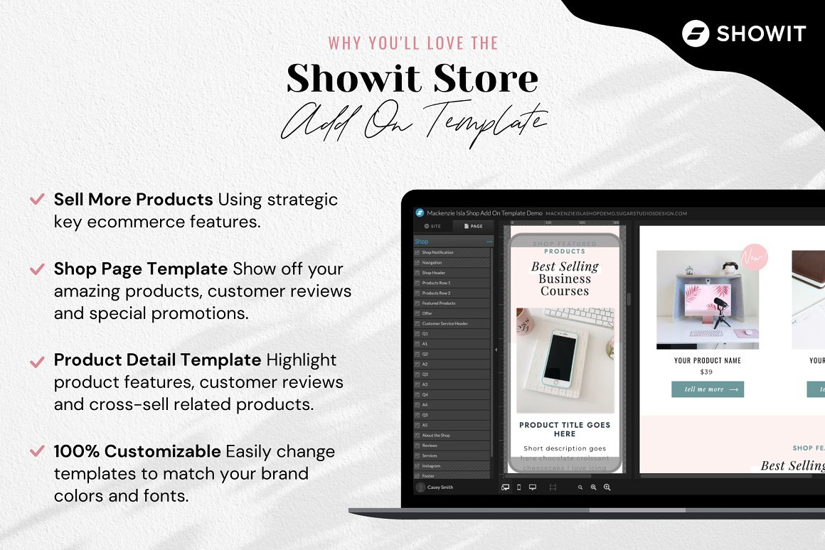 Showit Store Add On Templates by Social Media Templates & Themes on ...