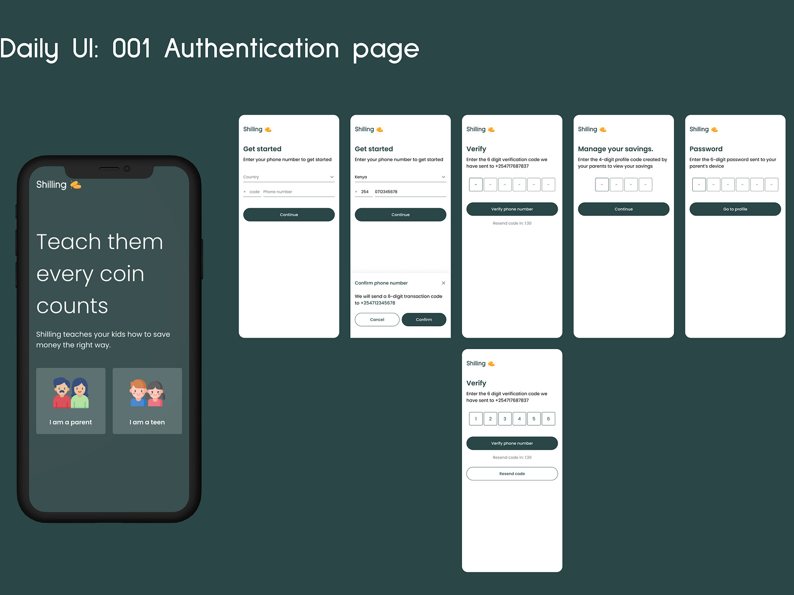 Daily UI: Authentication page by James on Dribbble