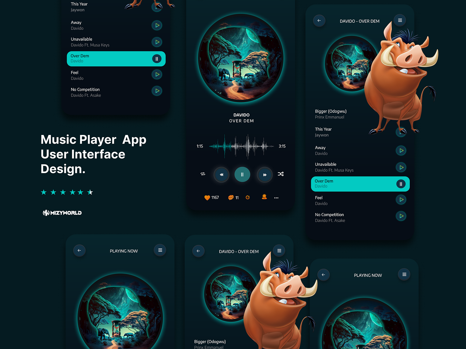 Music Player App User Interface Design. #Dailyui by Don Mizy on Dribbble Music Player App User Interface Design. #Dailyui by Don Mizy on Dribbble