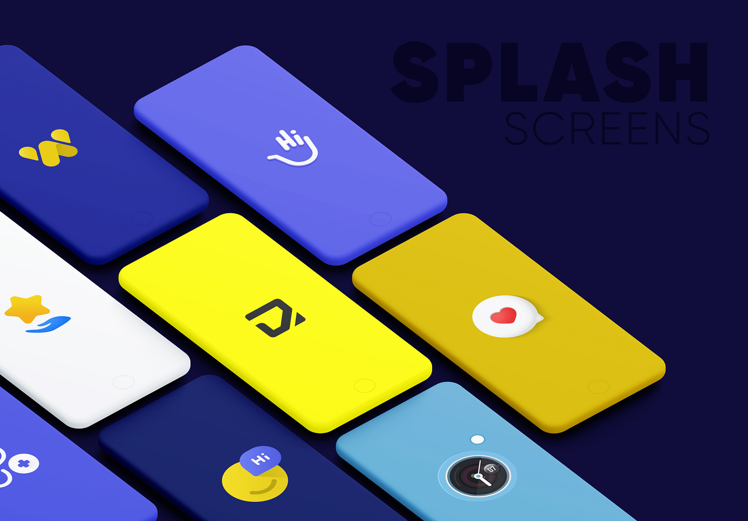 Splash screen Mockups by parin sonani on Dribbble