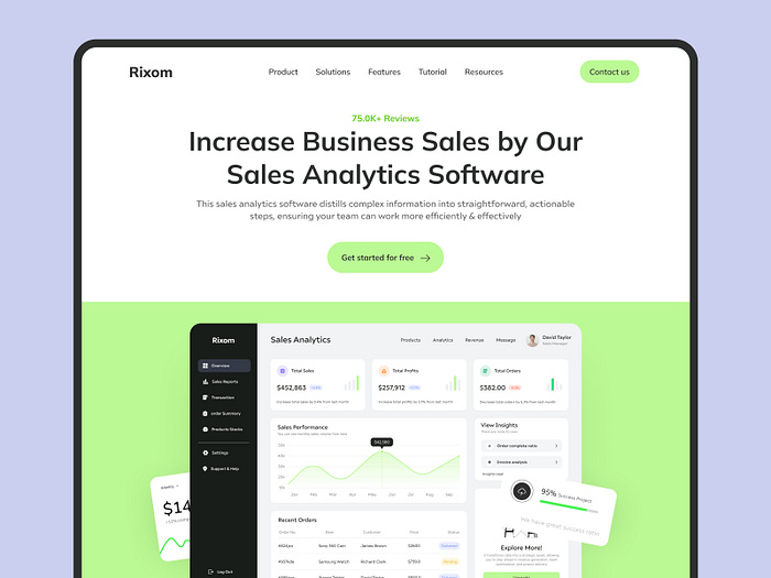 Browse thousands of Sales Website images for design inspiration | Dribbble