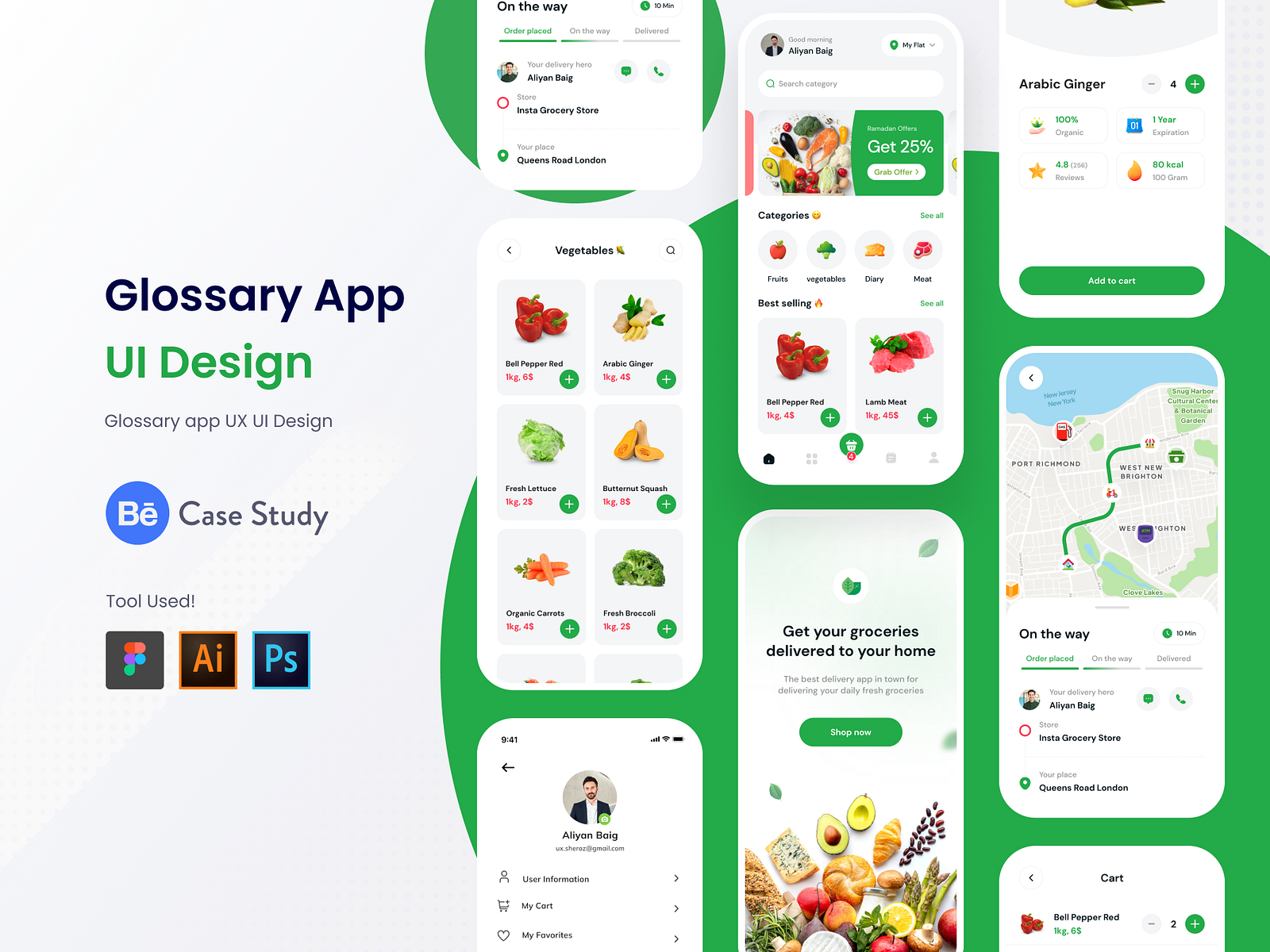 Grocery App UI Design by Zuhaira Mir on Dribbble