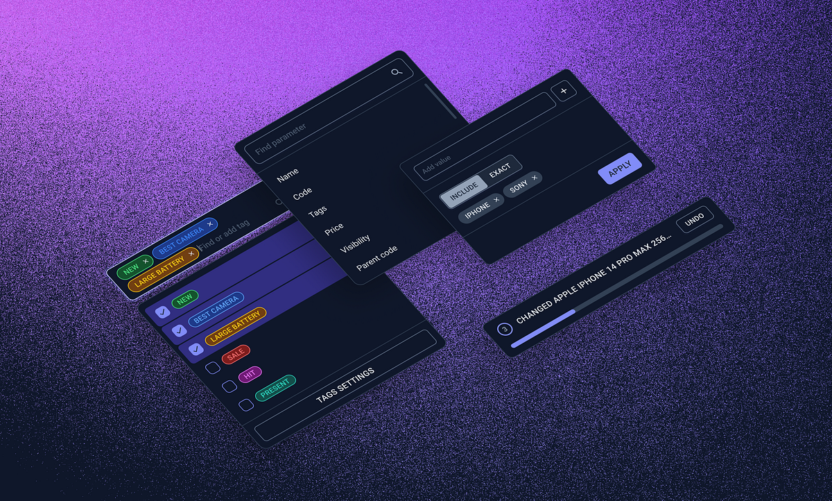 Table filters by Artur Trifonov on Dribbble