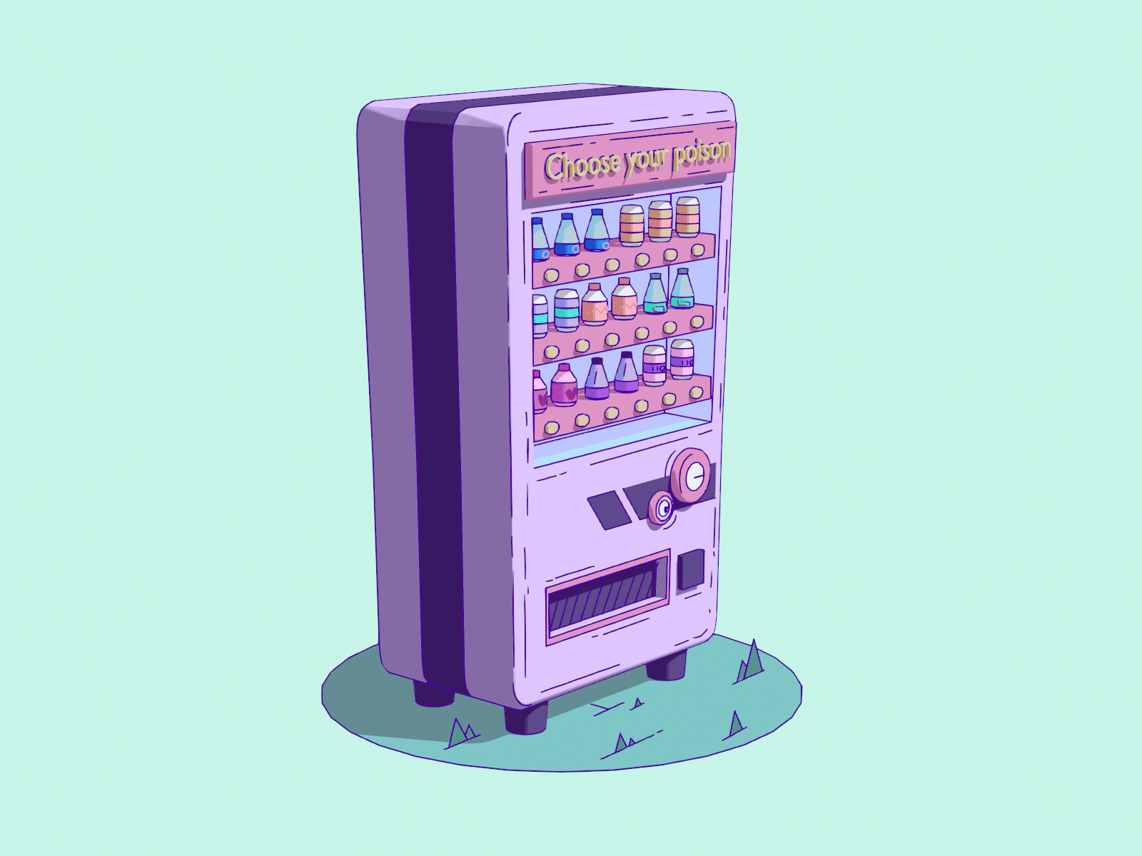 Vending machine - 3D Blender by TRANG NGOC HIEN on Dribbble