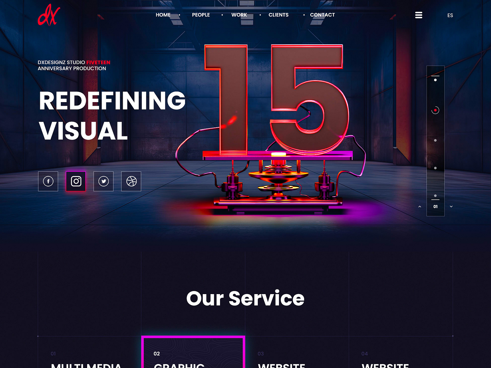 DX 15 ANNIVERSARY RESPONSIVE WEBSITE DESIGN by Dxdesignz on Dribbble