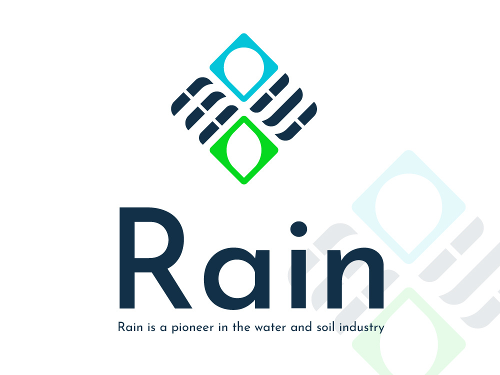 Rain logo by Ahmad Fakhari on Dribbble