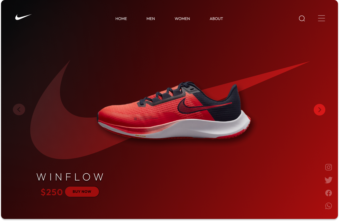 Modern Shoe Website Design by Abhijit More on Dribbble