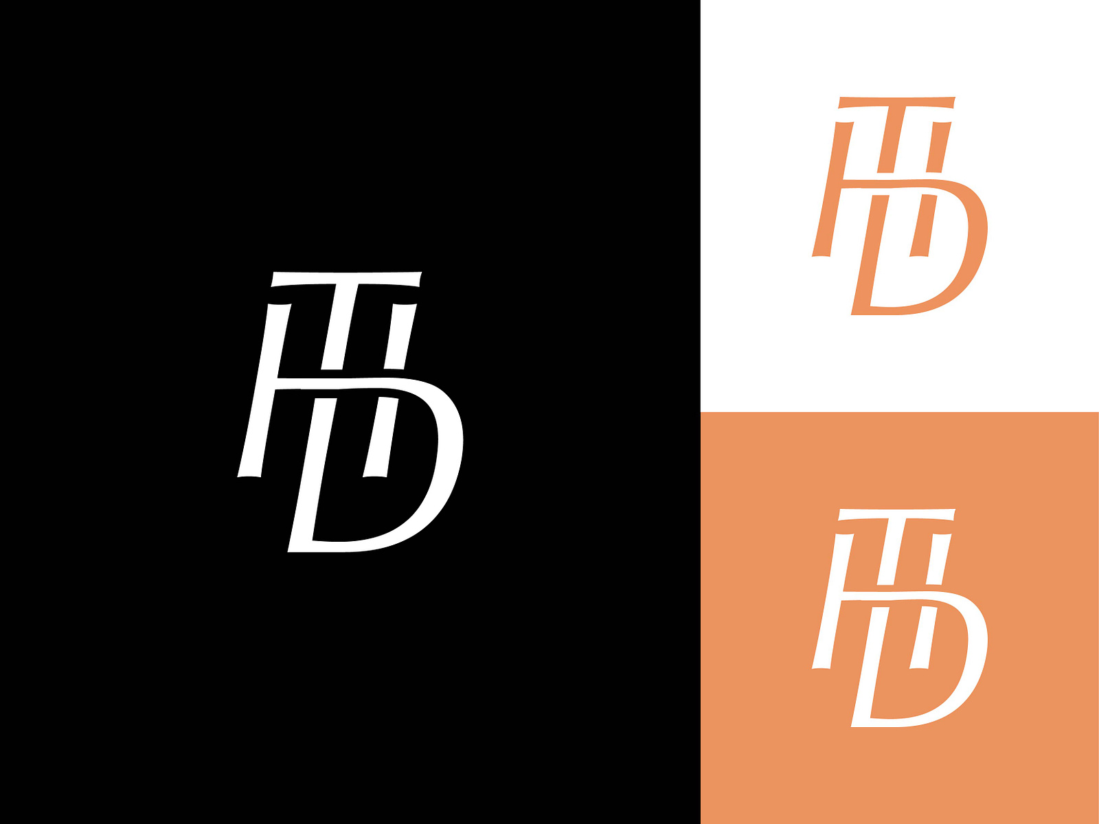 THD clothing brand logo TH monogram logo HD monogram logo by abeda ...