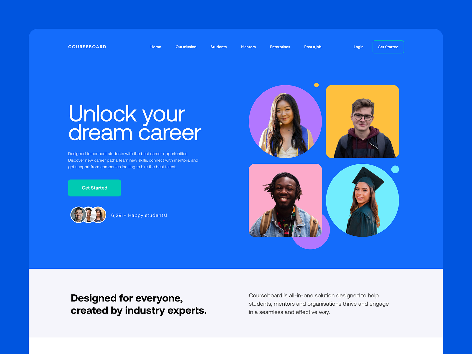 Educational website by Rahul on Dribbble