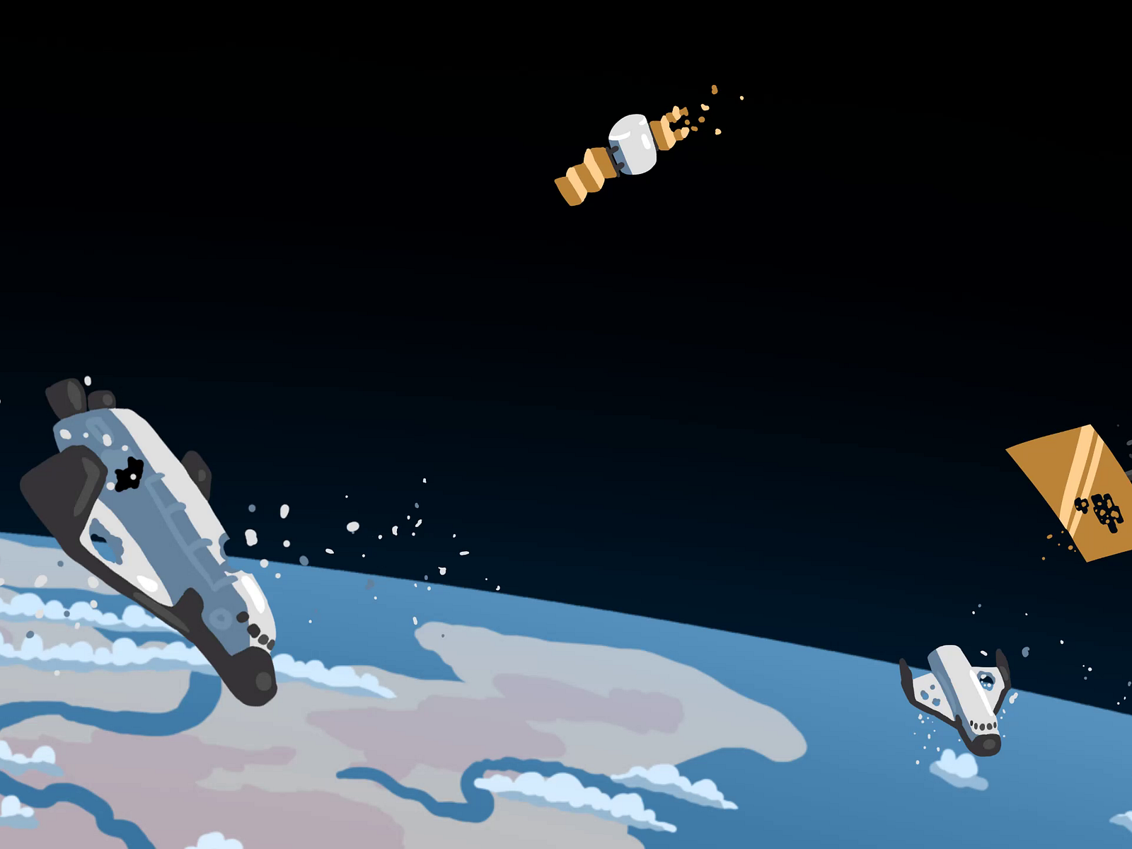 Space Debris Animation by Leon Passecker on Dribbble