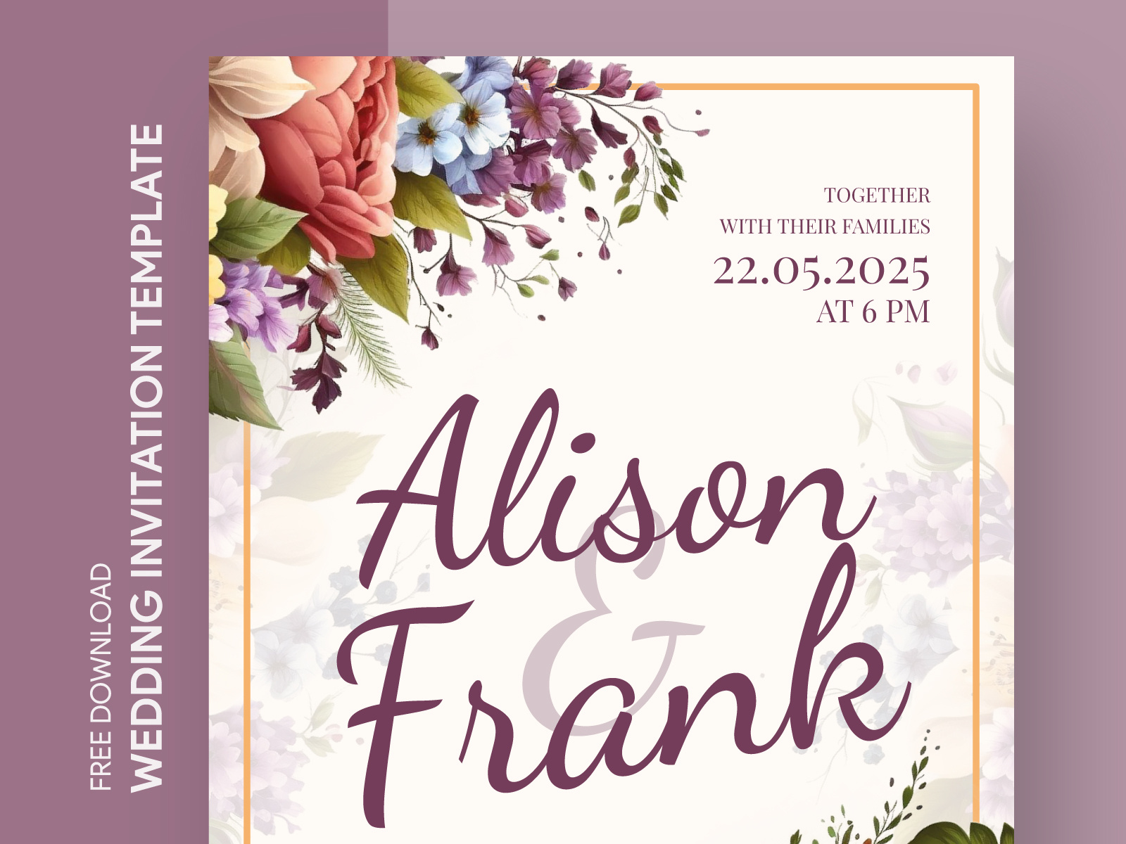 Casual Wedding Invitation Free Google Docs Template by Gdoc on Dribbble
