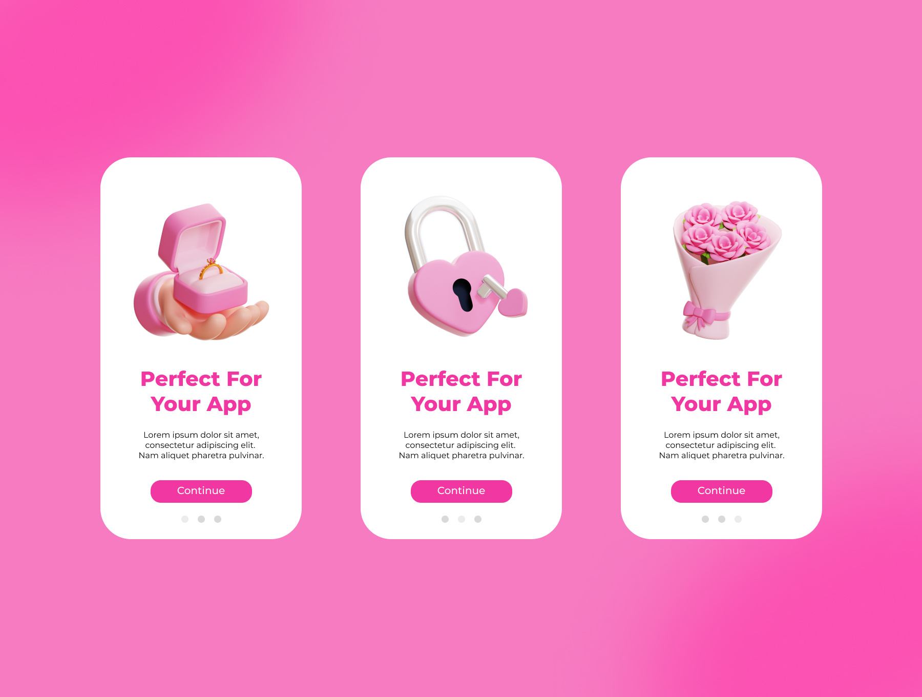 3D Wedding Icons Set by Karacis Studio on Dribbble