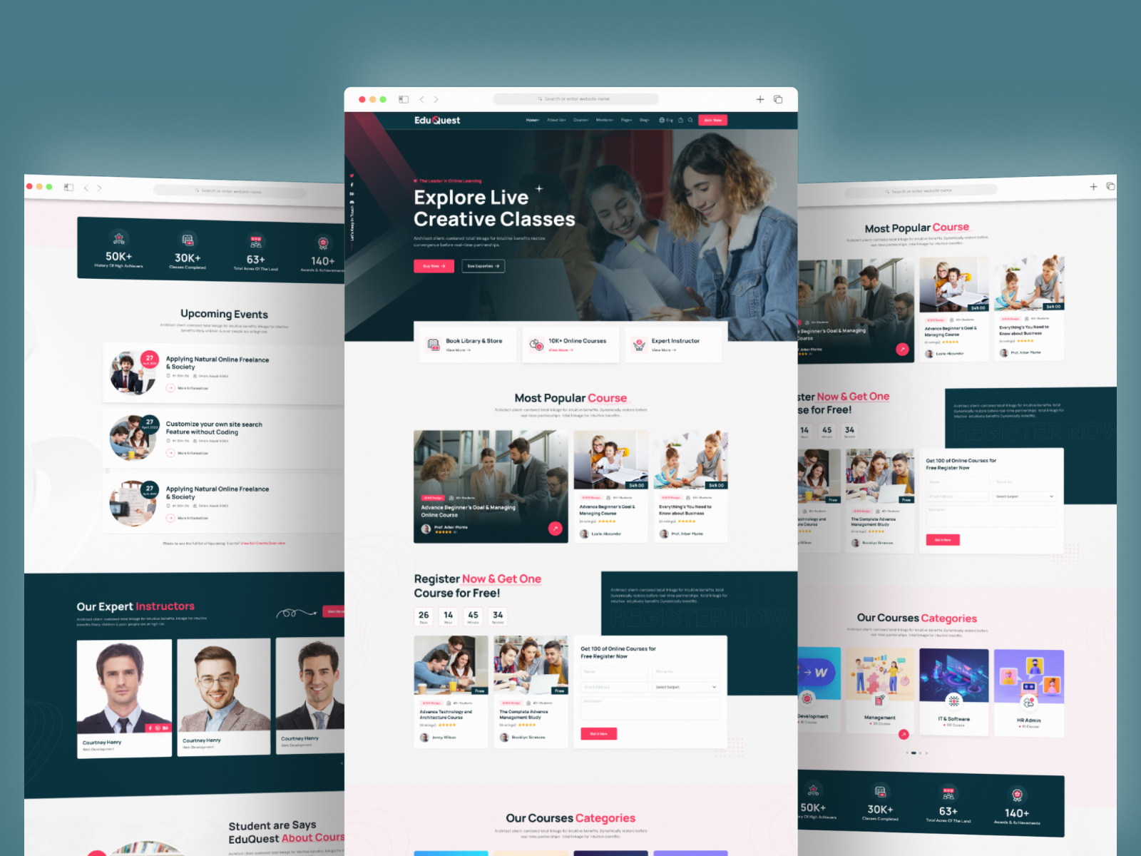 EduQuest | E-Learning Platform Website Design (LMS)🔥 by Jarviz Lab ...