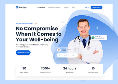 Medical Website | Doctor appointment booking Landing Page by Umar ...