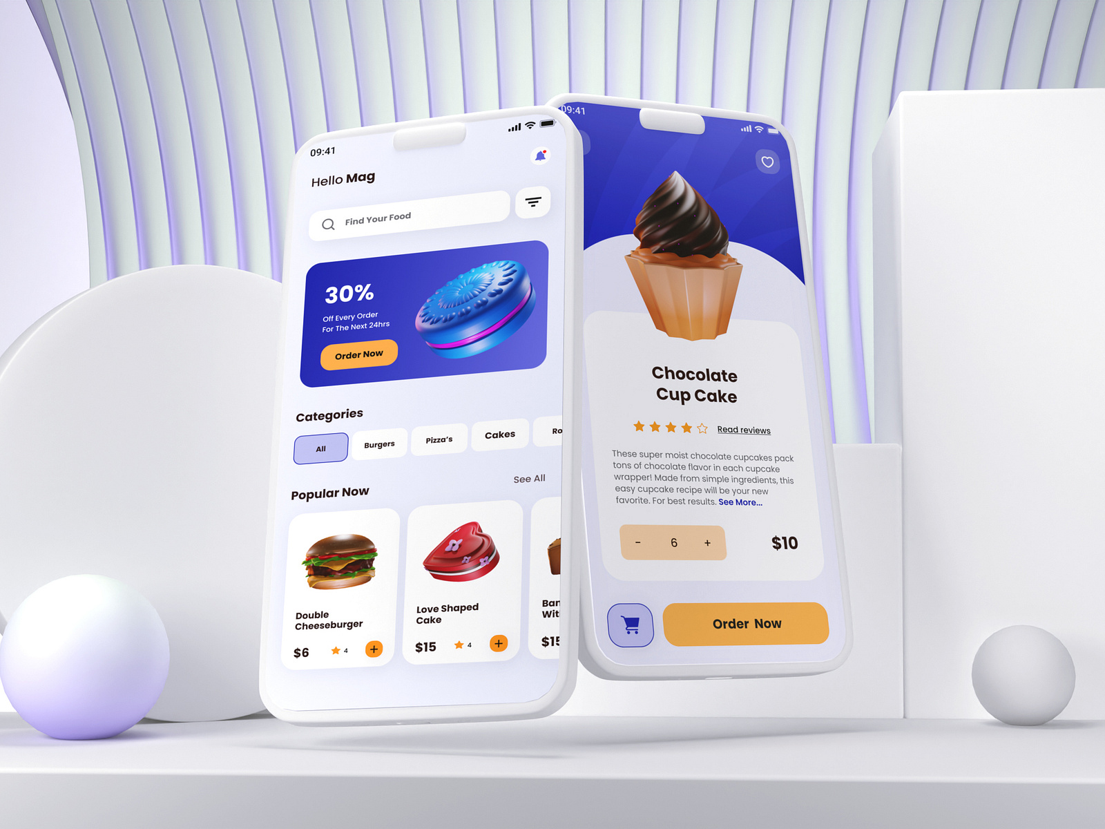 Fast Food - Ordering App by Magnificent Godwin on Dribbble
