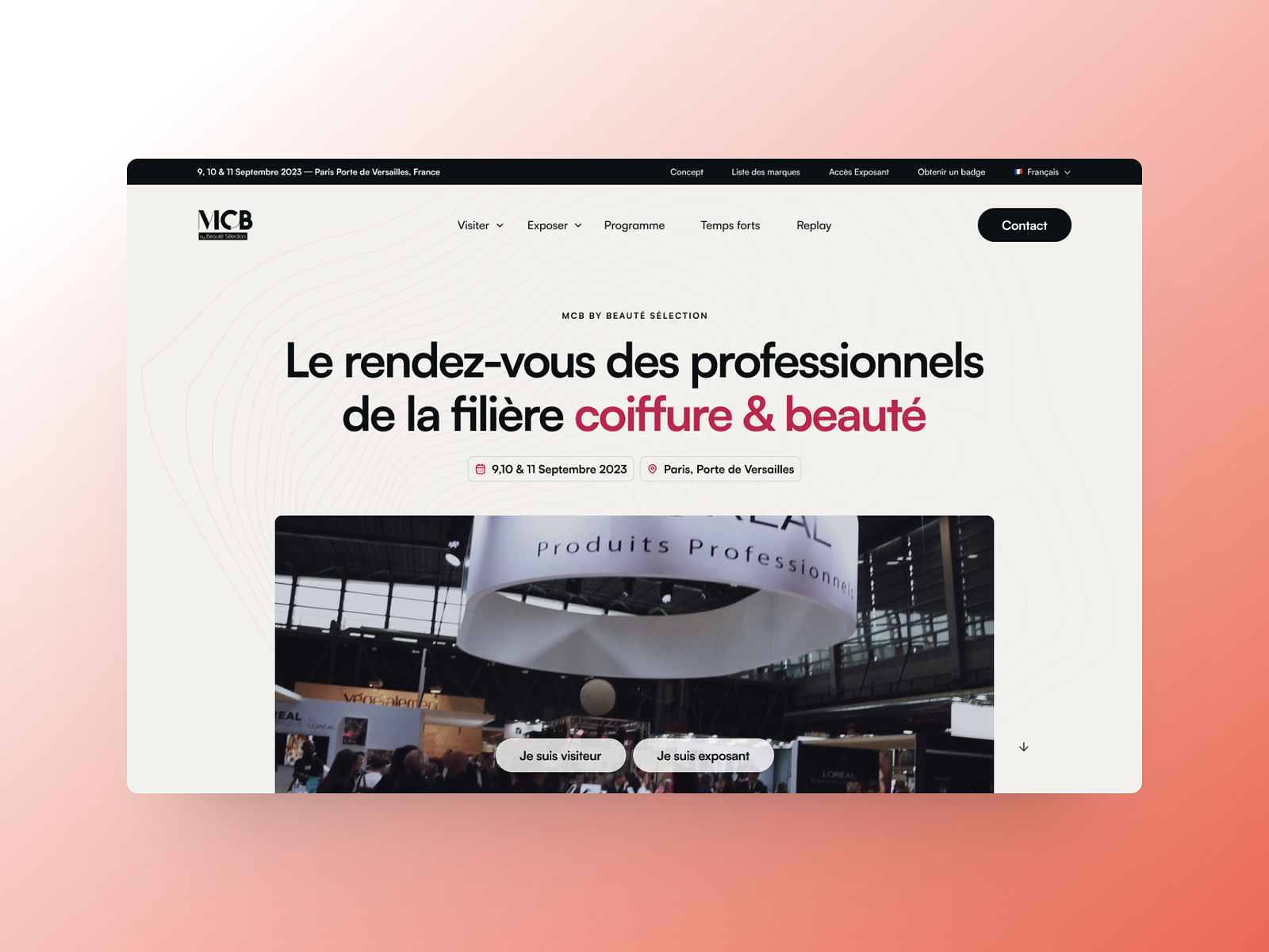 MCB, Website Hero Section by Agence Norry® on Dribbble