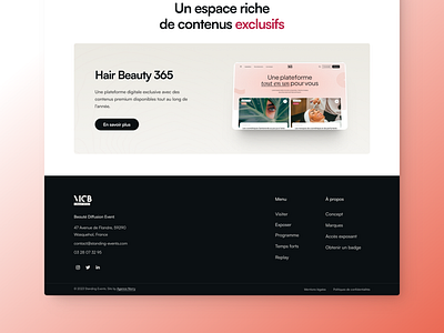 MCB, Website Footer UX/UI Design by Agence Norry® on Dribbble