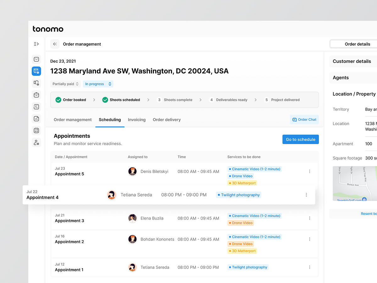 Project management tool: Projects. Card view by Anton Yefimenko for ...