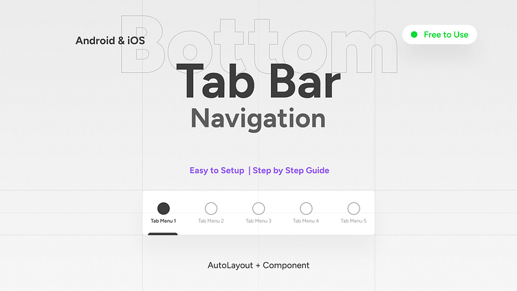 Universal Bottom Tab Bar Navigation for Mobile Apps | Tab Bar by Vikas Assudani on Dribbble