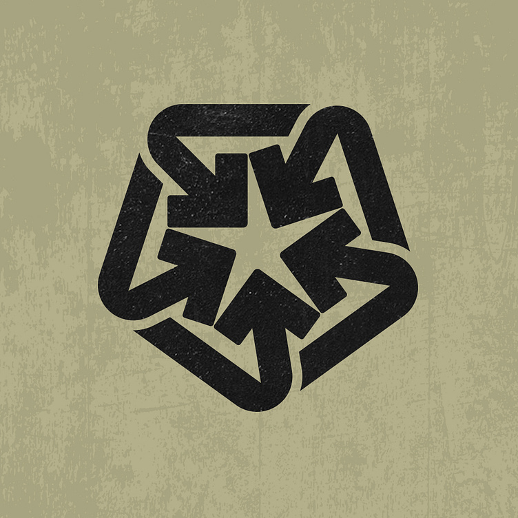 Arrows or Ways and Star Logo by Djjeep_Design on Dribbble