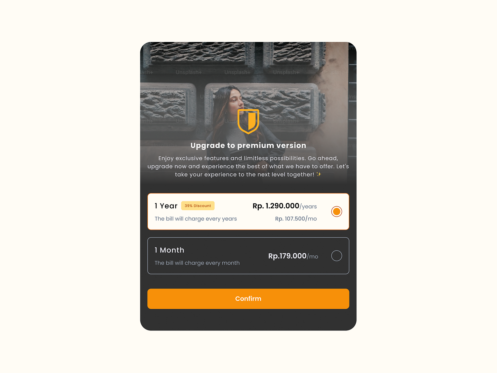 Modal Pricing Card by Nuurul Alaa Husain Subroto on Dribbble