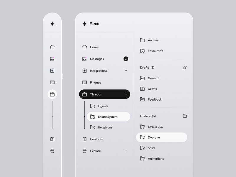 Browse thousands of Sidebar images for design inspiration | Dribbble