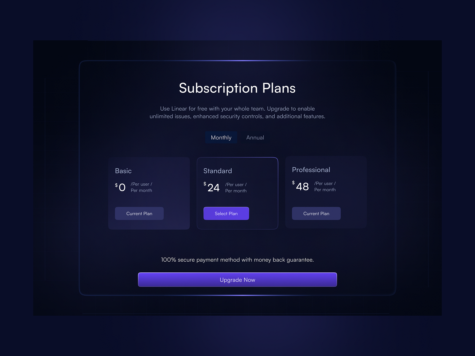 Subscription Plans Design by Abhishek on Dribbble