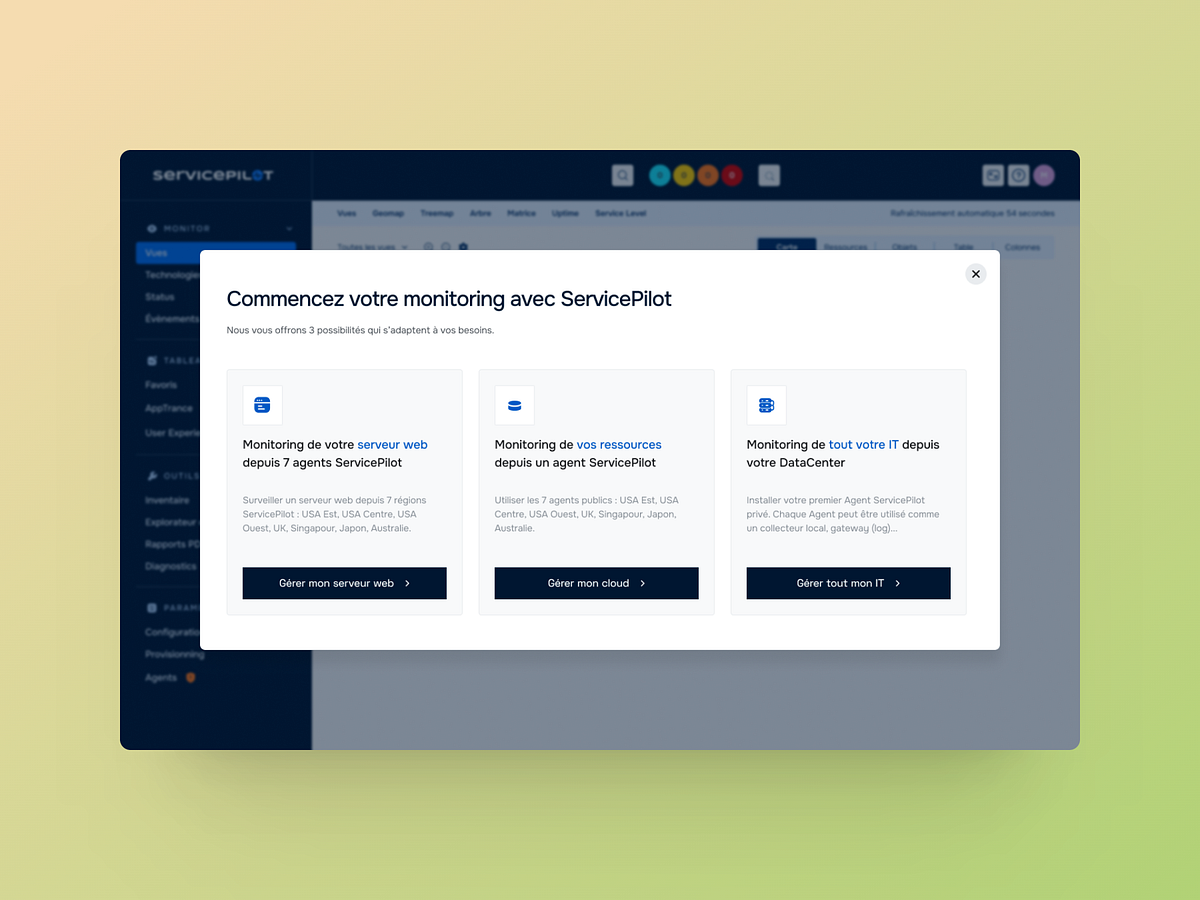 ServicePilot, Popup UX/UI Design by Agence Norry® on Dribbble