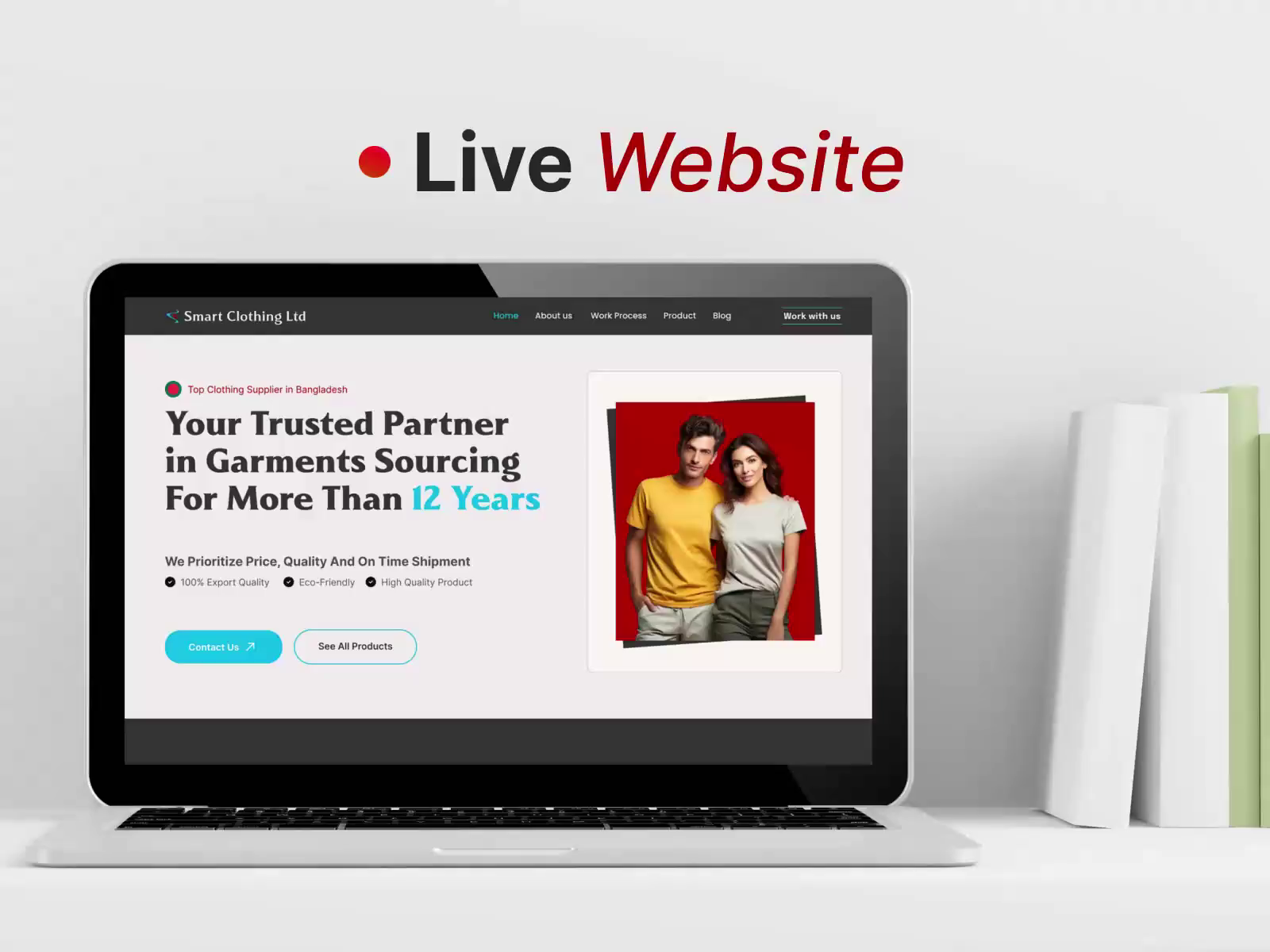 Apparel Website Design for Smart Clothing Ltd by Arham Techpro - UI/UX ...