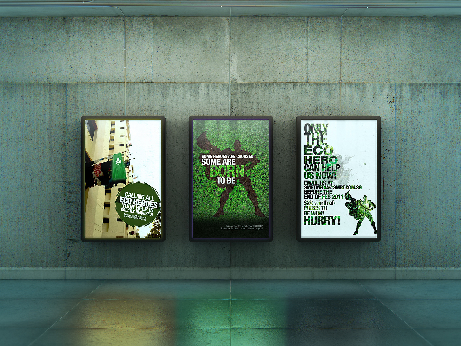 Poster design - Go Green Heroes by Steven Tan on Dribbble