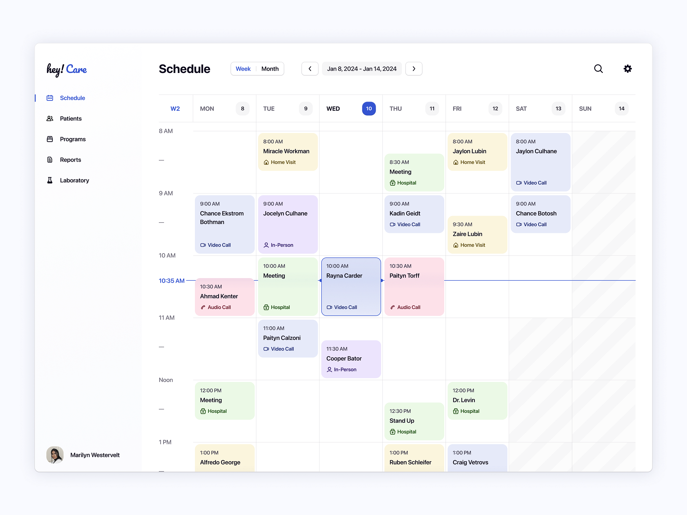 Doctor Calendar by Maksym Potapenko on Dribbble