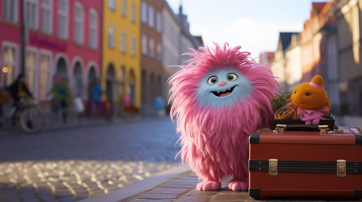 Wallpaper Little Monster in Copenhagen by brainy.concepts on Dribbble