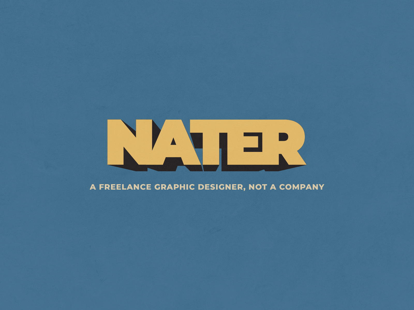 title card by Nathan Rundio on Dribbble