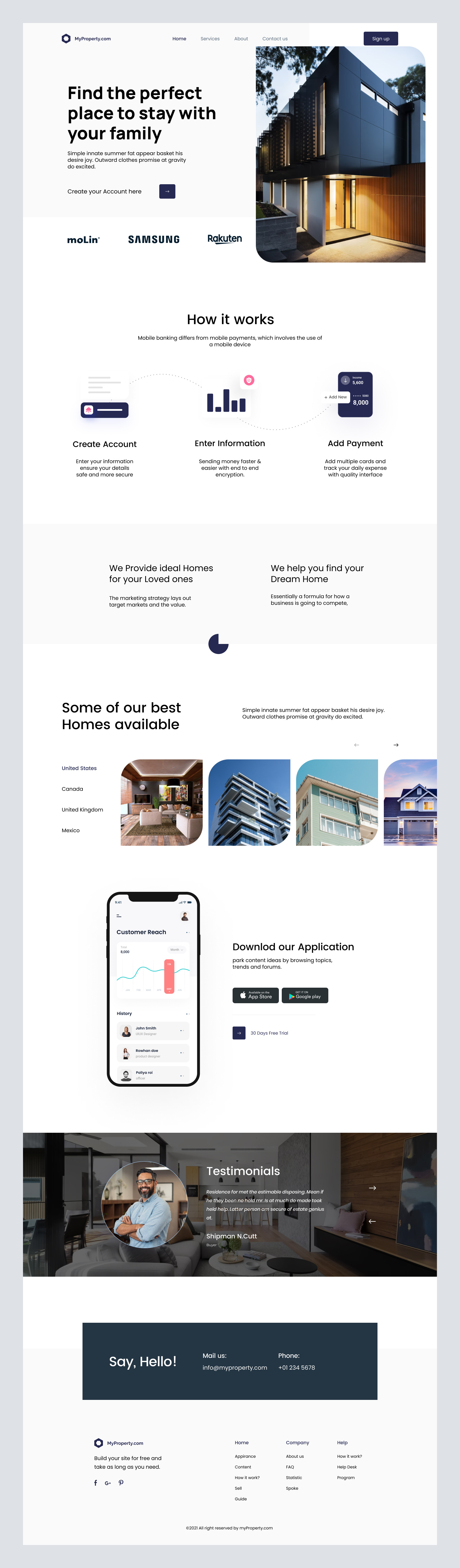 MyProperty - Property Finder Website Design by Mike Taylor on Dribbble