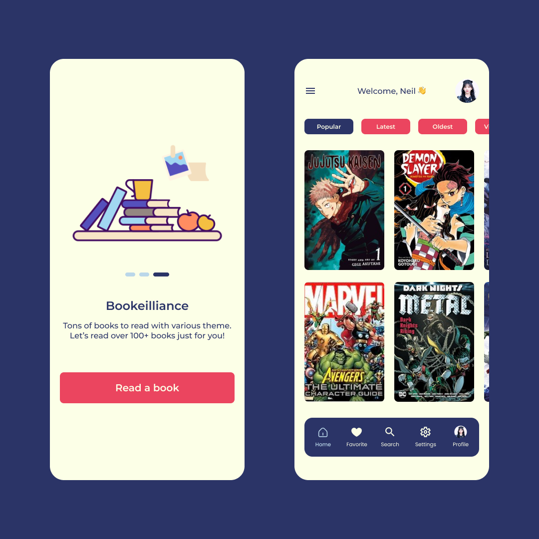 Library App Design by Neil Christian on Dribbble