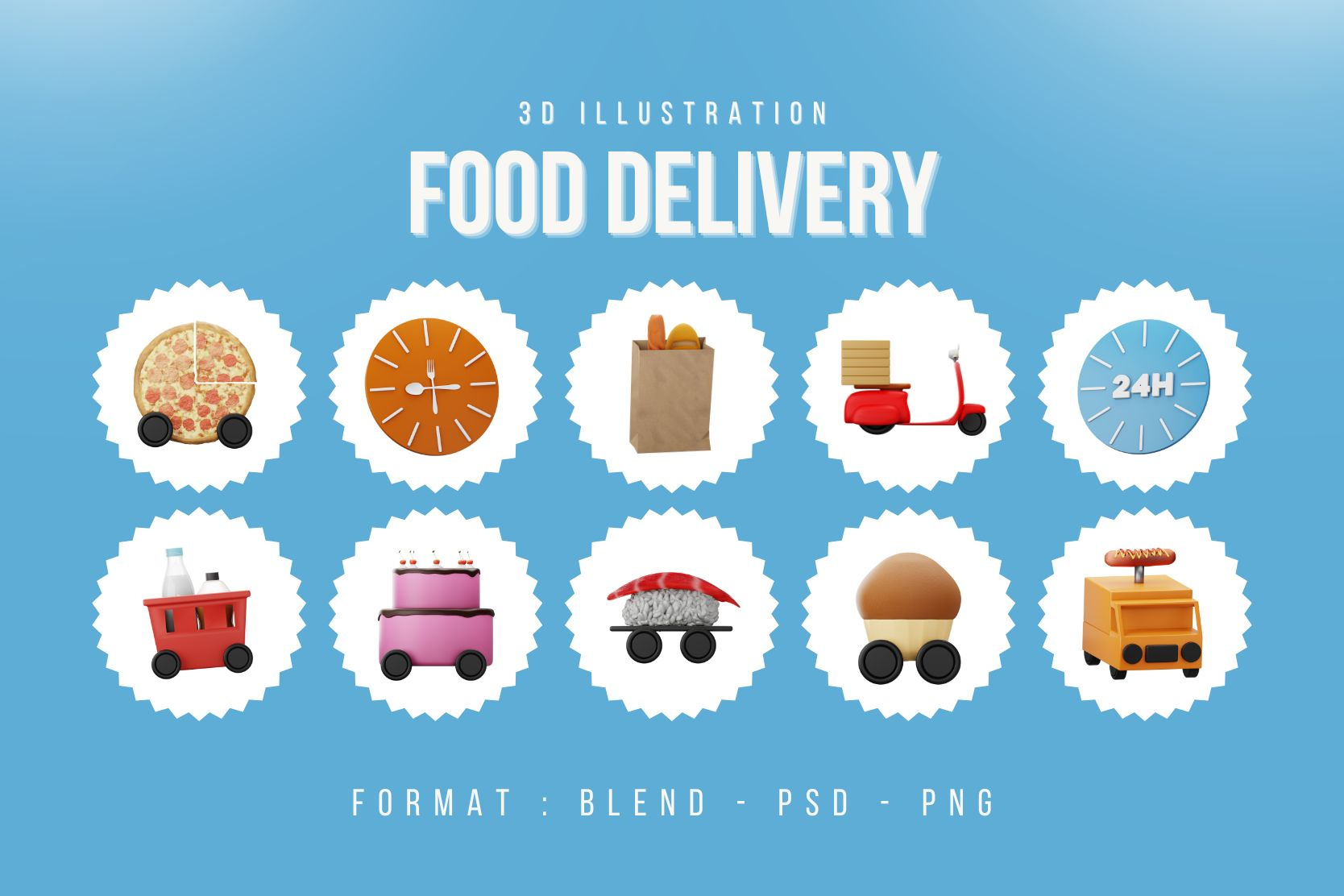 Food Delivery 3d Icon Pack by Murez Alsyad on Dribbble