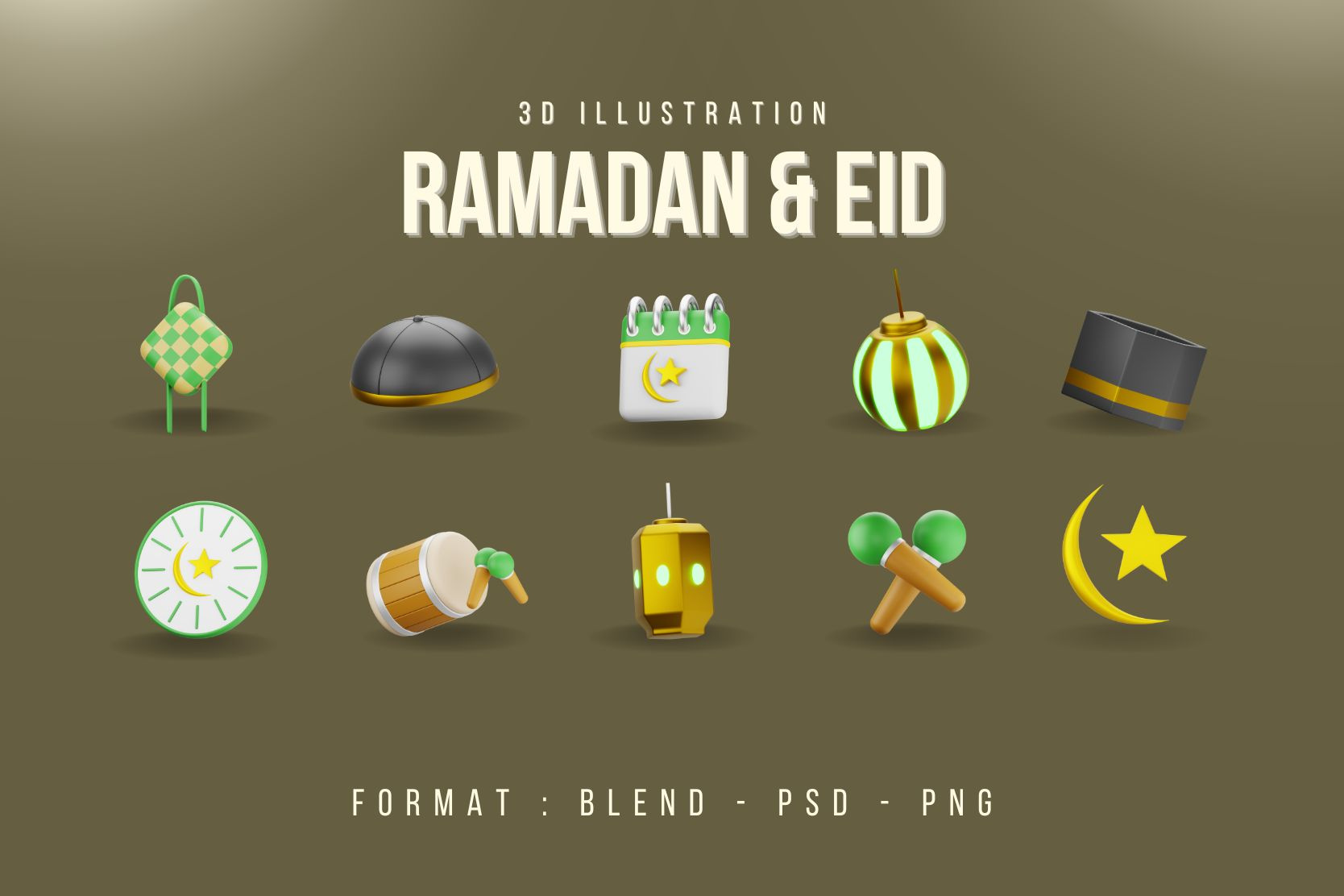 Ramadan 3d Icon Pack by Murez Alsyad on Dribbble