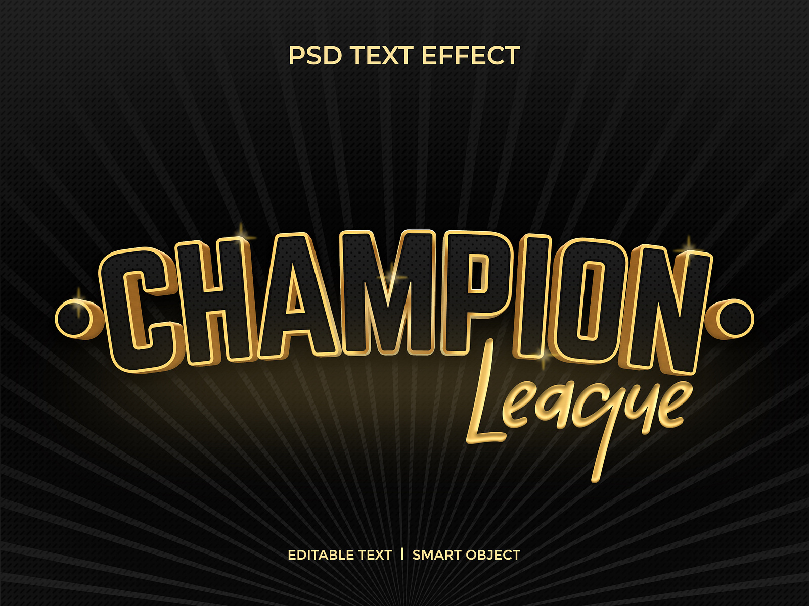 Champion league text effect by Kentot Sanshino on Dribbble